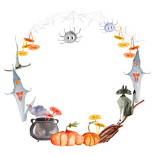 Black Cat Halloween Wreath Free Stock Photo Public Domain Pictures