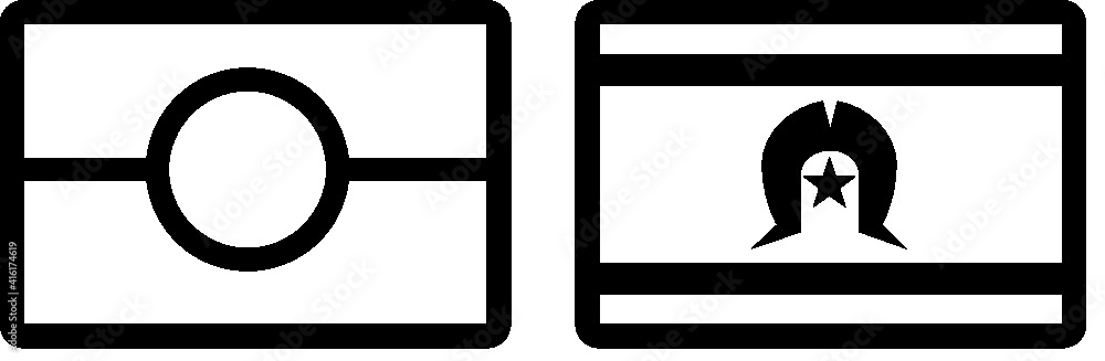 Aboriginal and Torres Strait Islands Flag Stock Vector | Adobe Stock