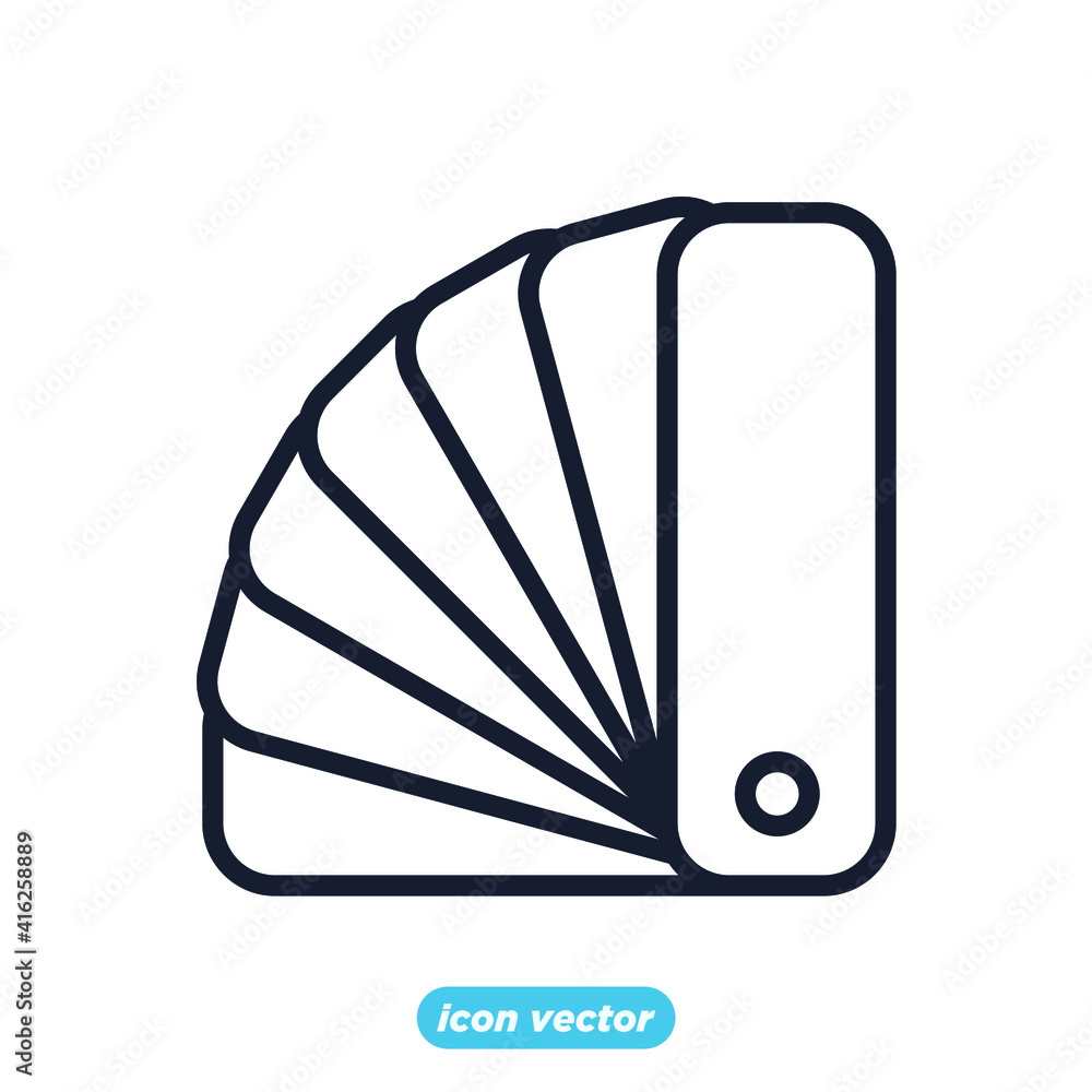 color swatch icon. color swatch symbol template for graphic and web ...