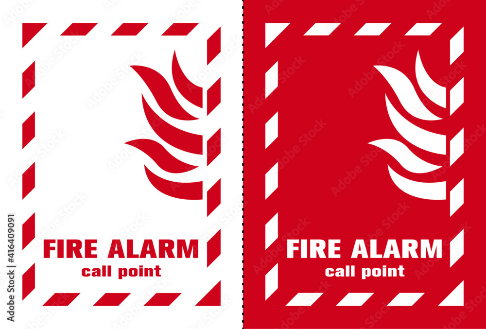 Fire Safety Symbol Sign, Vector Illustration, Label .EPS 10. Stock ...