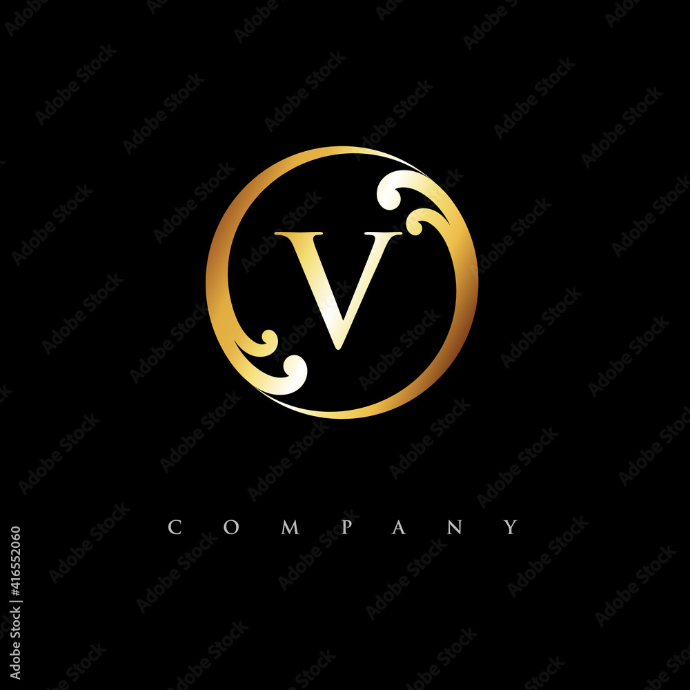 initial V logo design vector Stock Vector | Adobe Stock