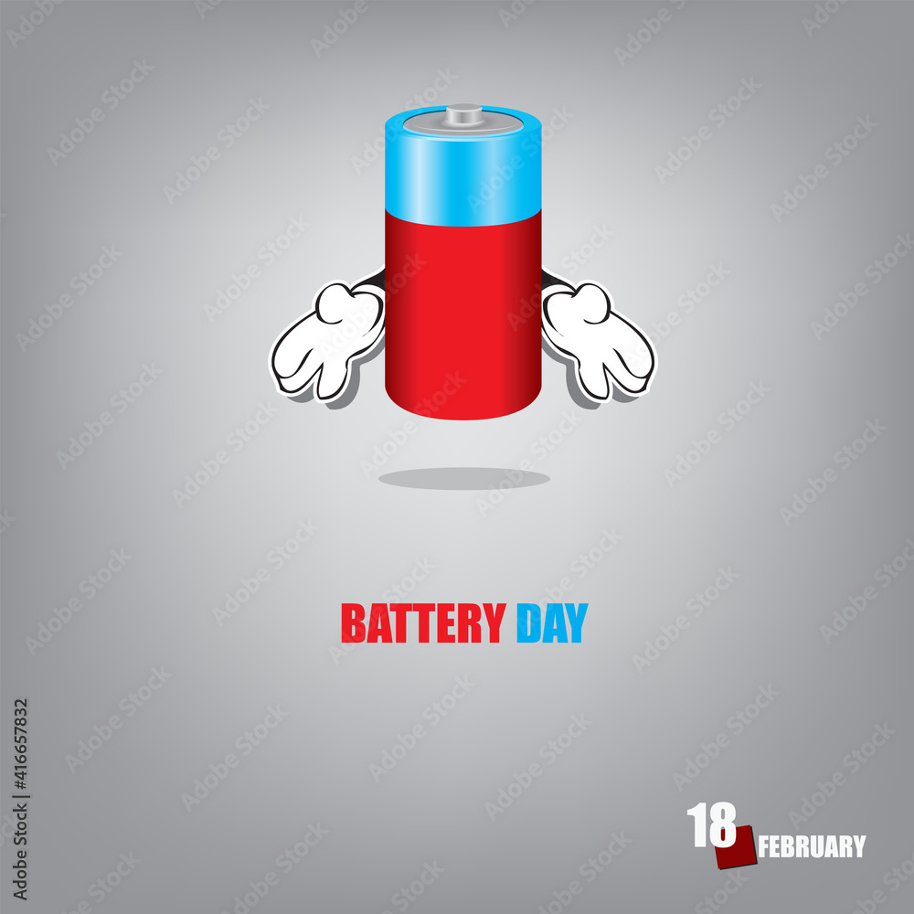Battery Day Stock Vector | Adobe Stock