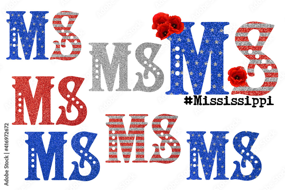 Political divisions of the US. Territory abbreviation. Patriotic clip ...