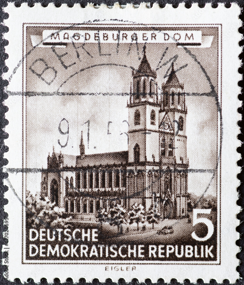 Stock-Foto „GERMANY, DDR - CIRCA 1955 : a postage stamp from Germany ...