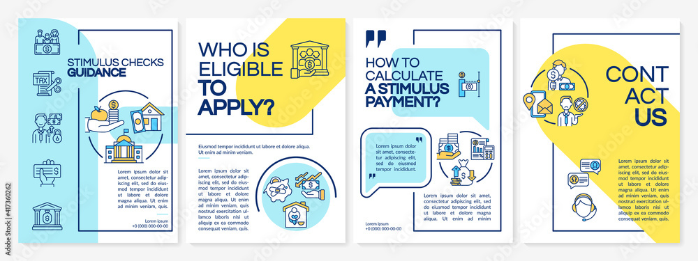 Stimulus checks guidance brochure template. Calculate stimulus payment ...