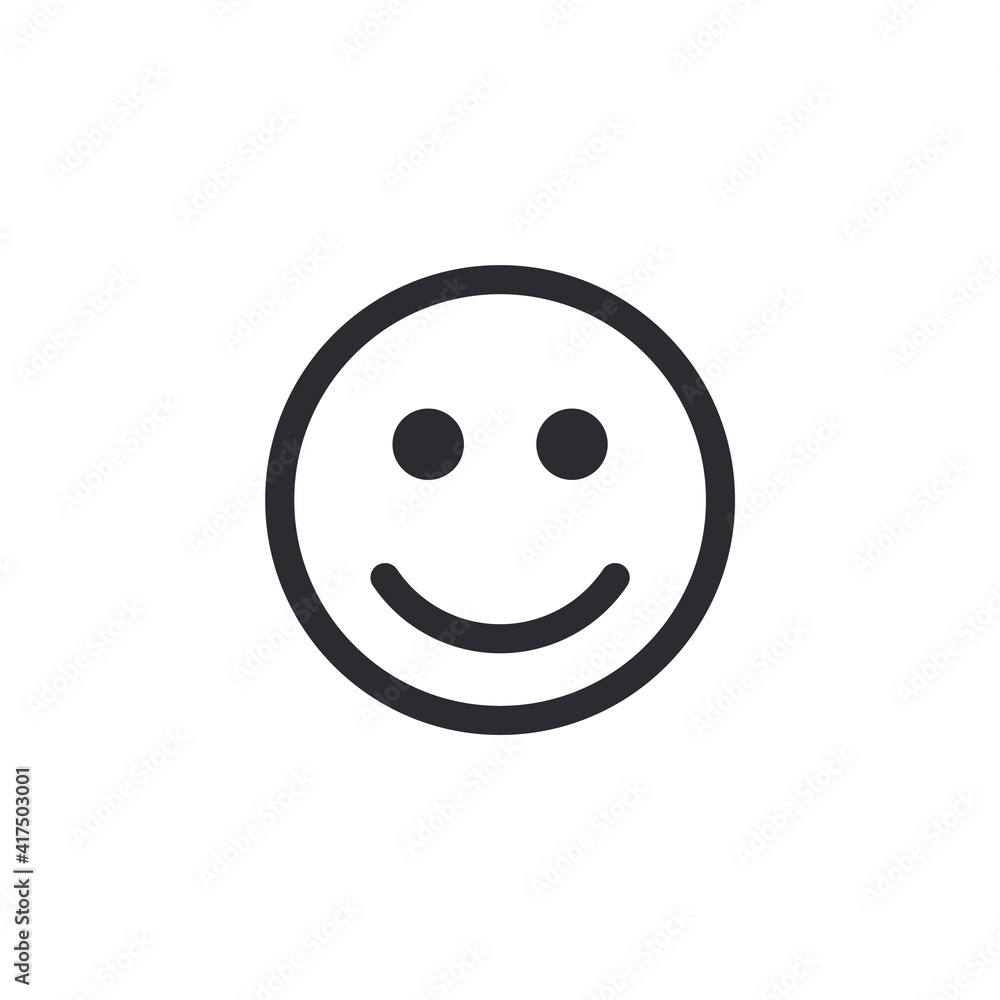 Smile icon. Profile icon. Happy smile. Emoticon face. Happy symbol ...