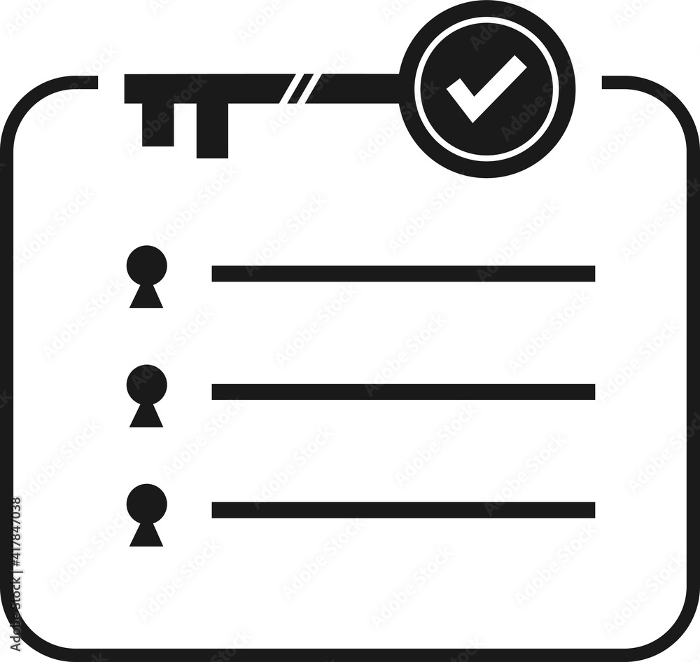 minimal key takeaway yellow checklist. concept of highlight the main ...