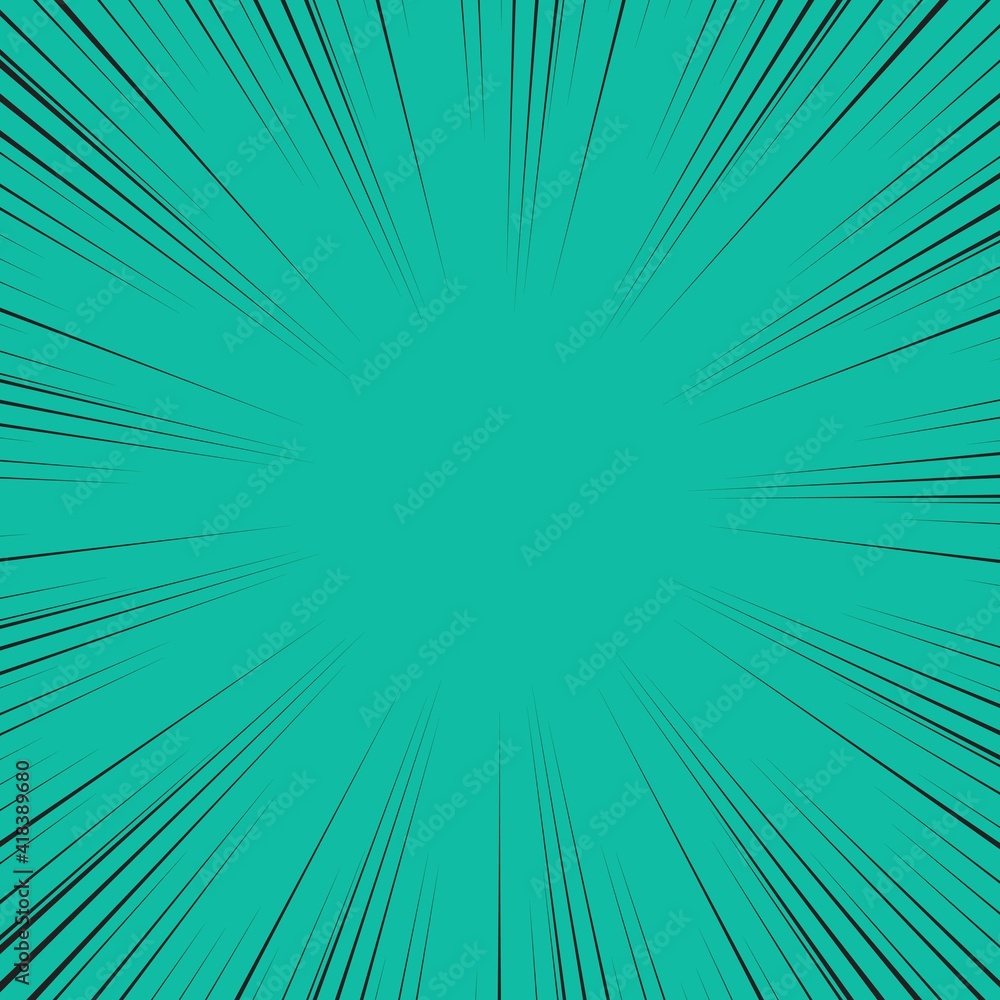 Speed Line background. Vector illustration. Comic book black and green ...