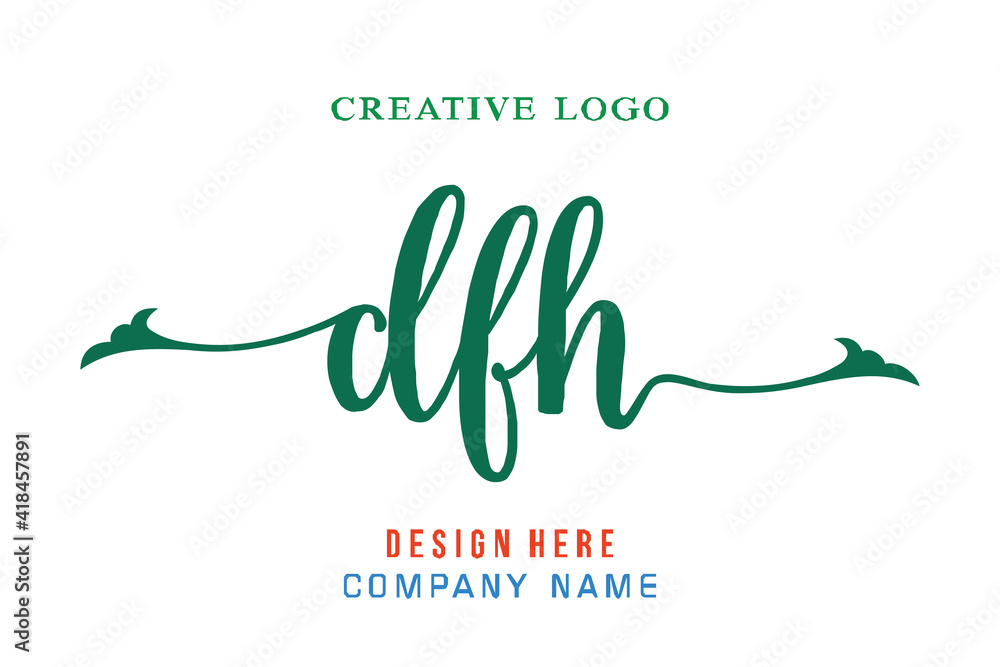 DFH lettering logo is simple, easy to understand and authoritative ...