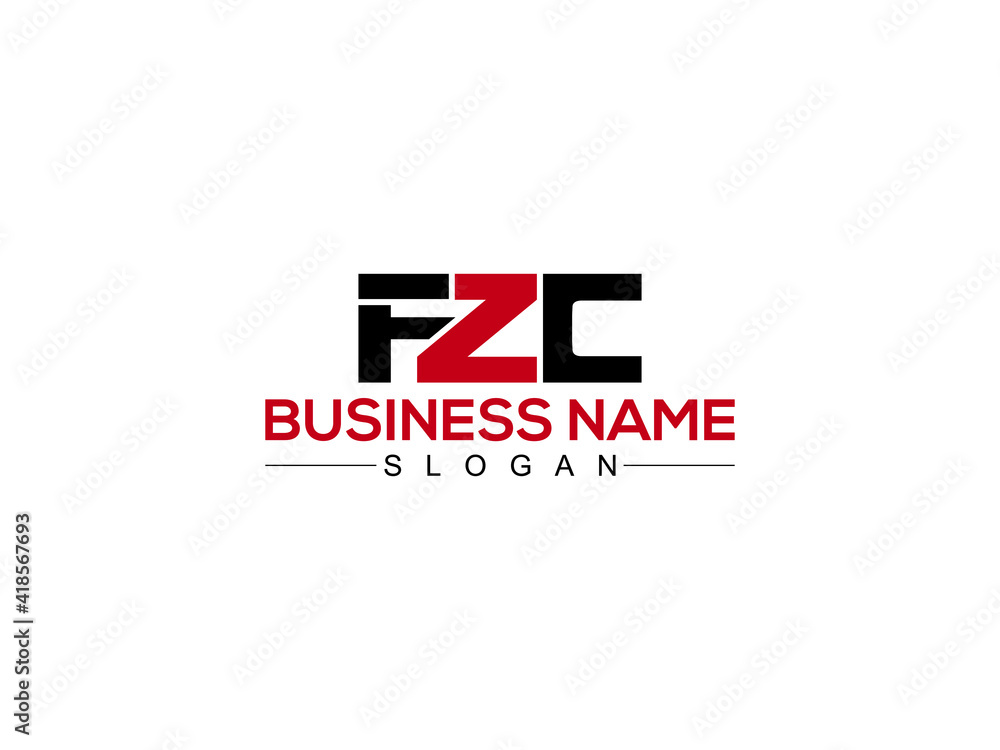 FZC Letter and templates design For Your Business Stock Vector | Adobe ...