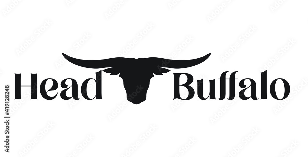 Buffalo Head logo exclusive design inspiration Stock Vector | Adobe Stock
