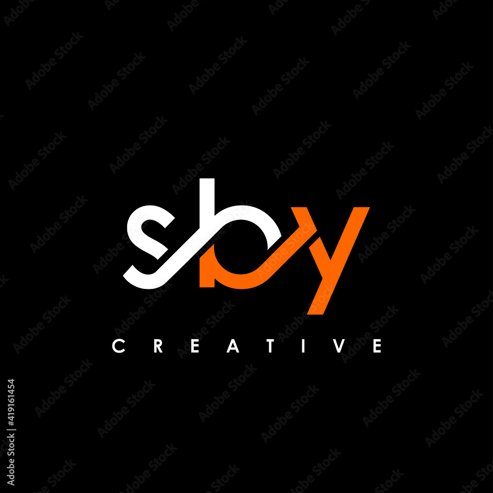 SBY Letter Initial Logo Design Template Vector Illustration Stock ...