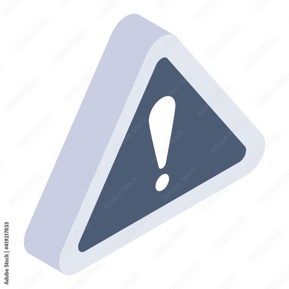 Signage with exclamation mark, alert sign Stock Vector | Adobe Stock