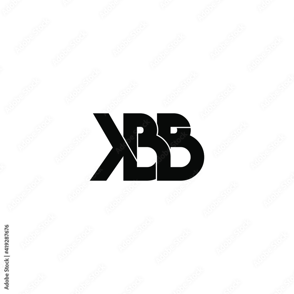 kbb letter original monogram logo design Stock Vector | Adobe Stock