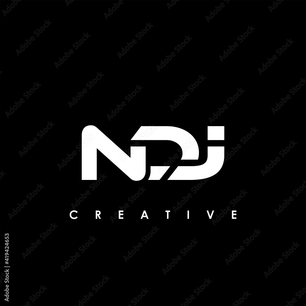 NDI Letter Initial Logo Design Template Vector Illustration Stock ...
