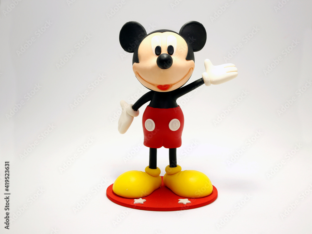 Mickey Mouse character from Walt Disney Pictures Studios. Doll of ...