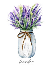 Lavender Watercolor Poster Free Stock Photo - Public Domain Pictures