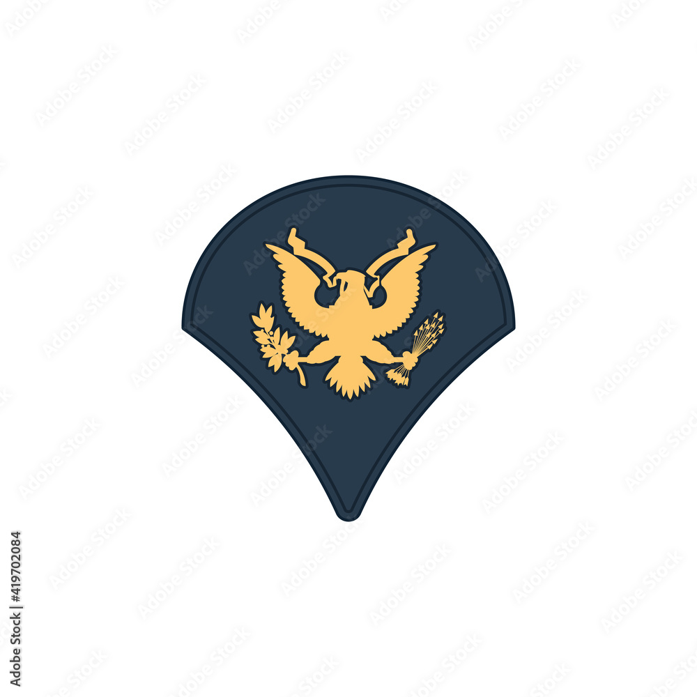 Stock-Vektorgrafik „SPC specialist enlisted military rank stripe ...