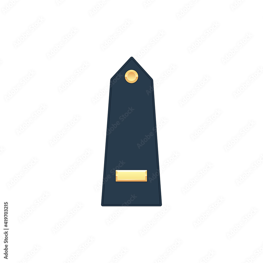 Stock-Vektorgrafik „Marine officer military rank of second lieutenant ...