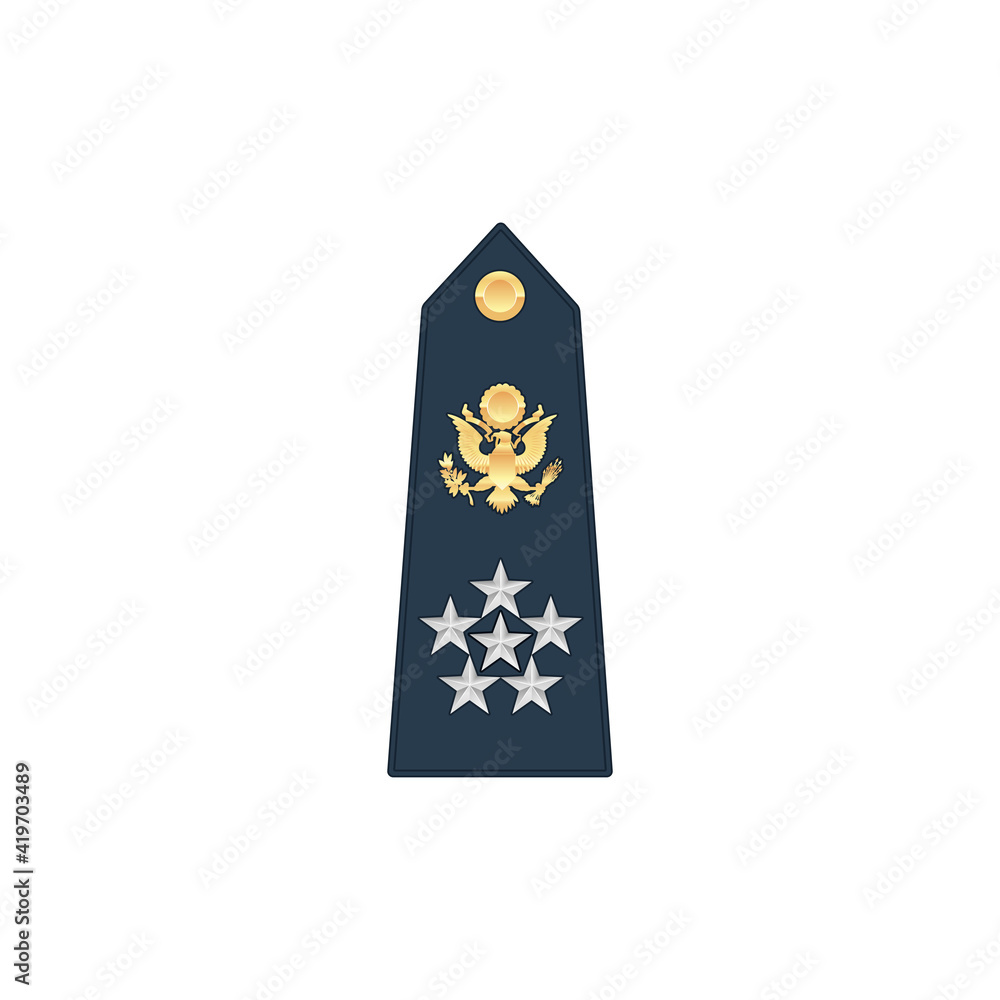 Stock-Vektorgrafik „Air or naval forces general of army military rank ...