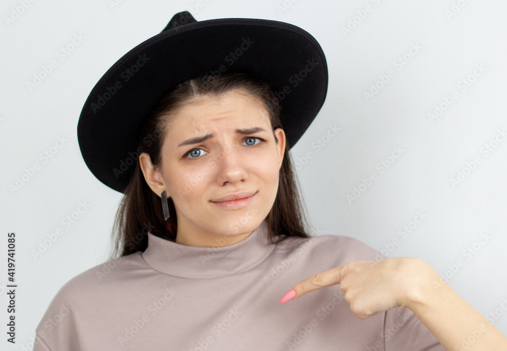 Portrait of angry unhappy annoyed young woman getting mad asking ...