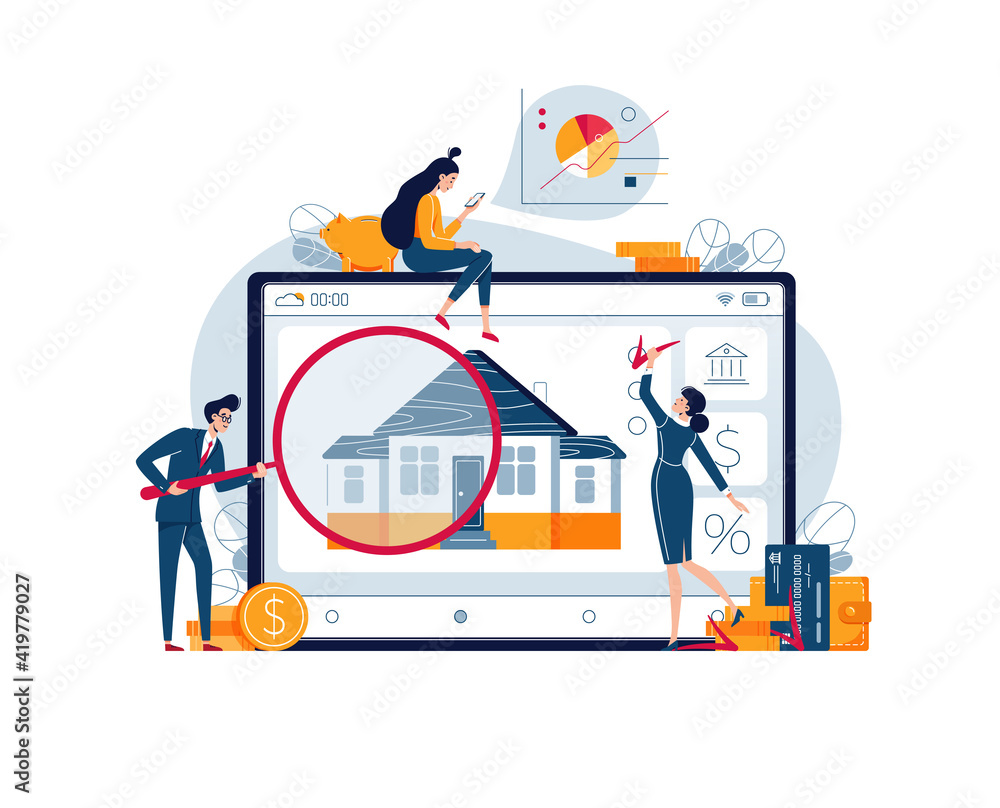 Real estate valuation. Appraisers estimate how much is the property ...