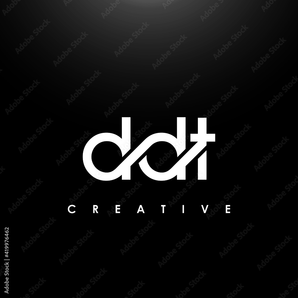DDT Letter Initial Logo Design Template Vector Illustration Stock ...
