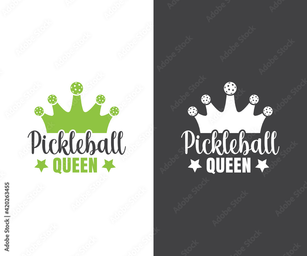 เวกเตอร์ Stock Pickleball Svg, Pickleball queen SVG, Pickleball Cricut ...