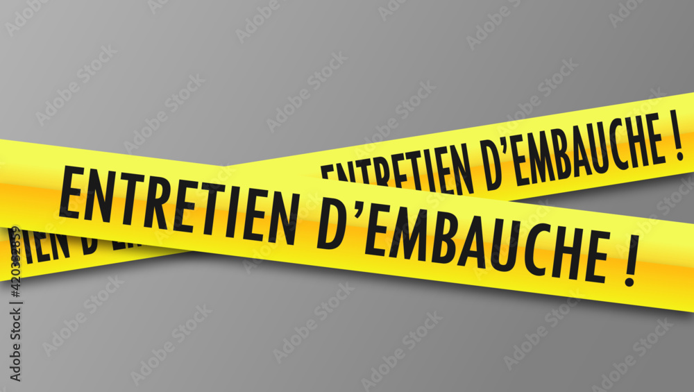 Logo entretien d'embauche. Stock Vector | Adobe Stock