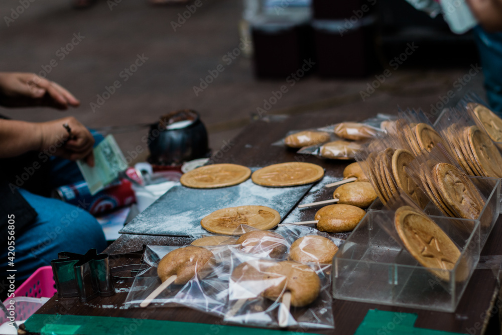 Ppopgi Sugar Candy, Seoul, South Korea Stock Photo | Adobe Stock