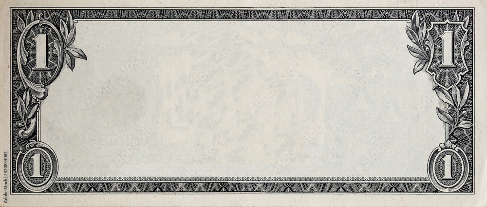 Modified decorative one dollar bill artwork Stock Photo | Adobe Stock