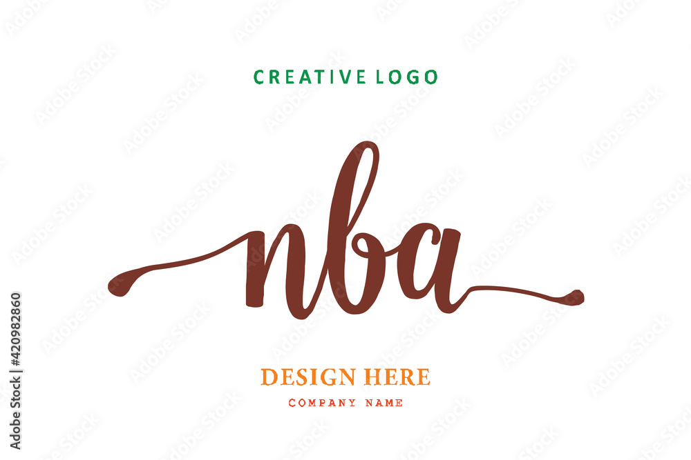 NBA lettering logo is simple, easy to understand and authoritative ...
