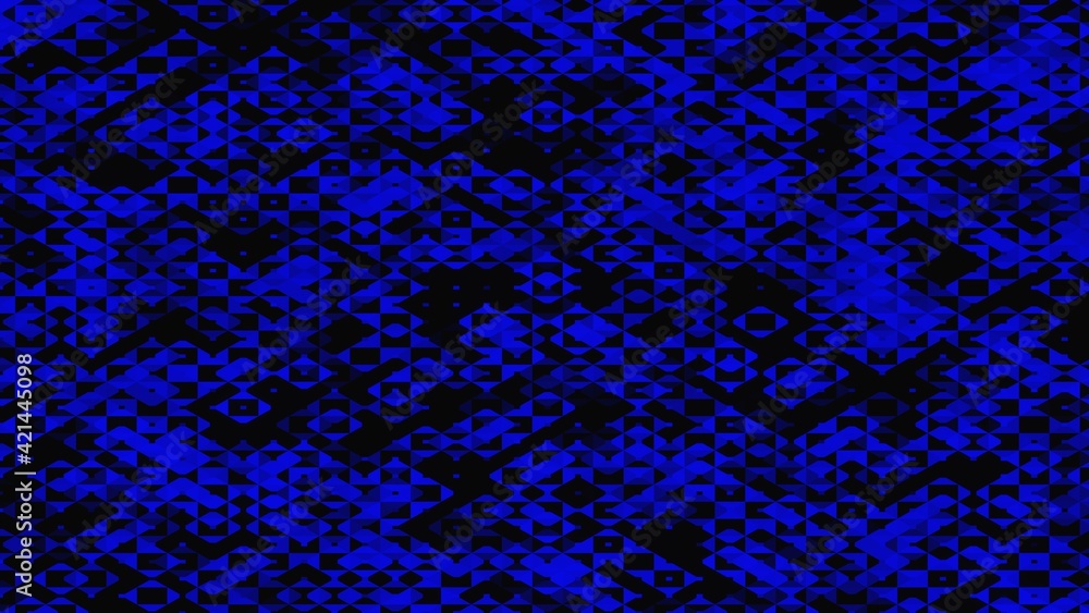 Blue and black texture abstract background linear wave voronoi magic ...