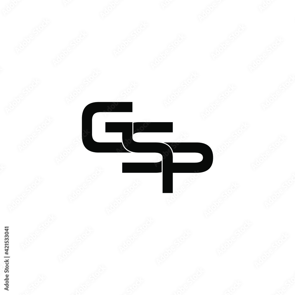 gsp letter original monogram logo design Stock Vector | Adobe Stock