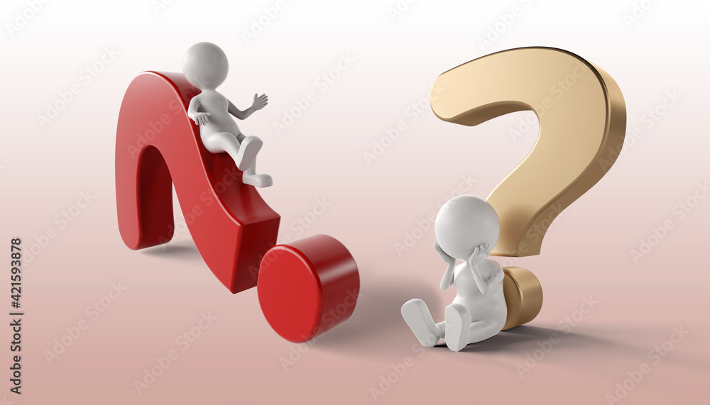 3d question mark icon background. 3d Illustration of question marks ...