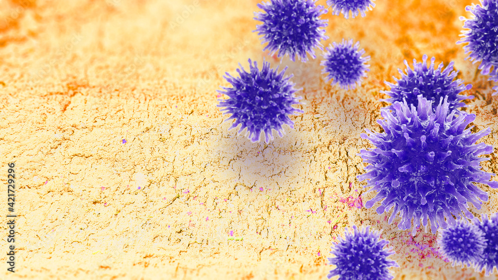 influenza coronavirus, corvid 19, corona virus 2021 logo, illustration ...