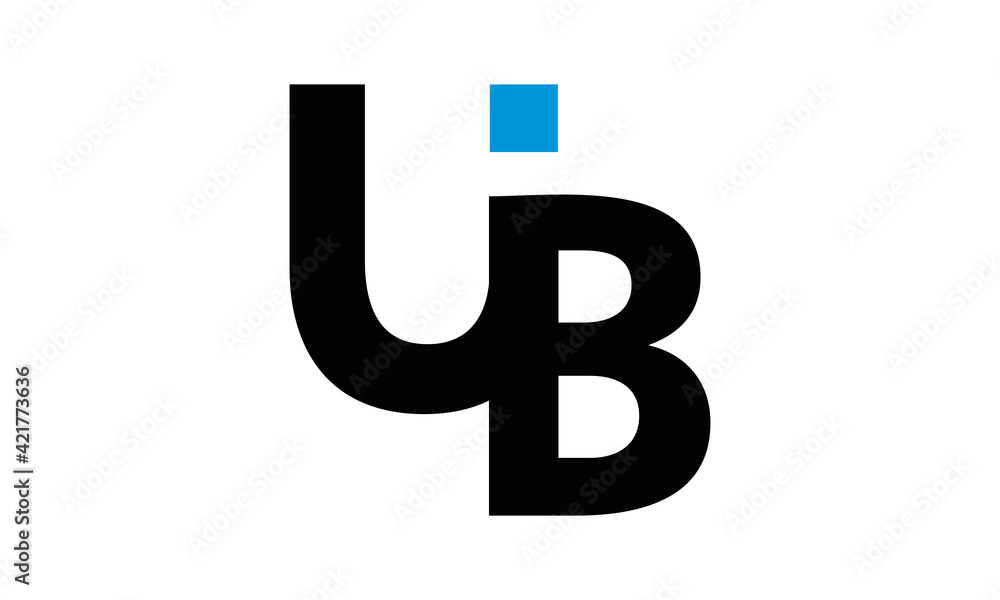 monogram UB logo vector Stock Vector | Adobe Stock