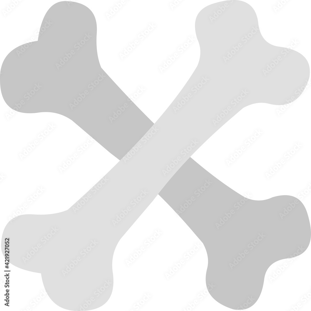 Vector emoticon illustration of some crossed bones Stock Vector | Adobe ...