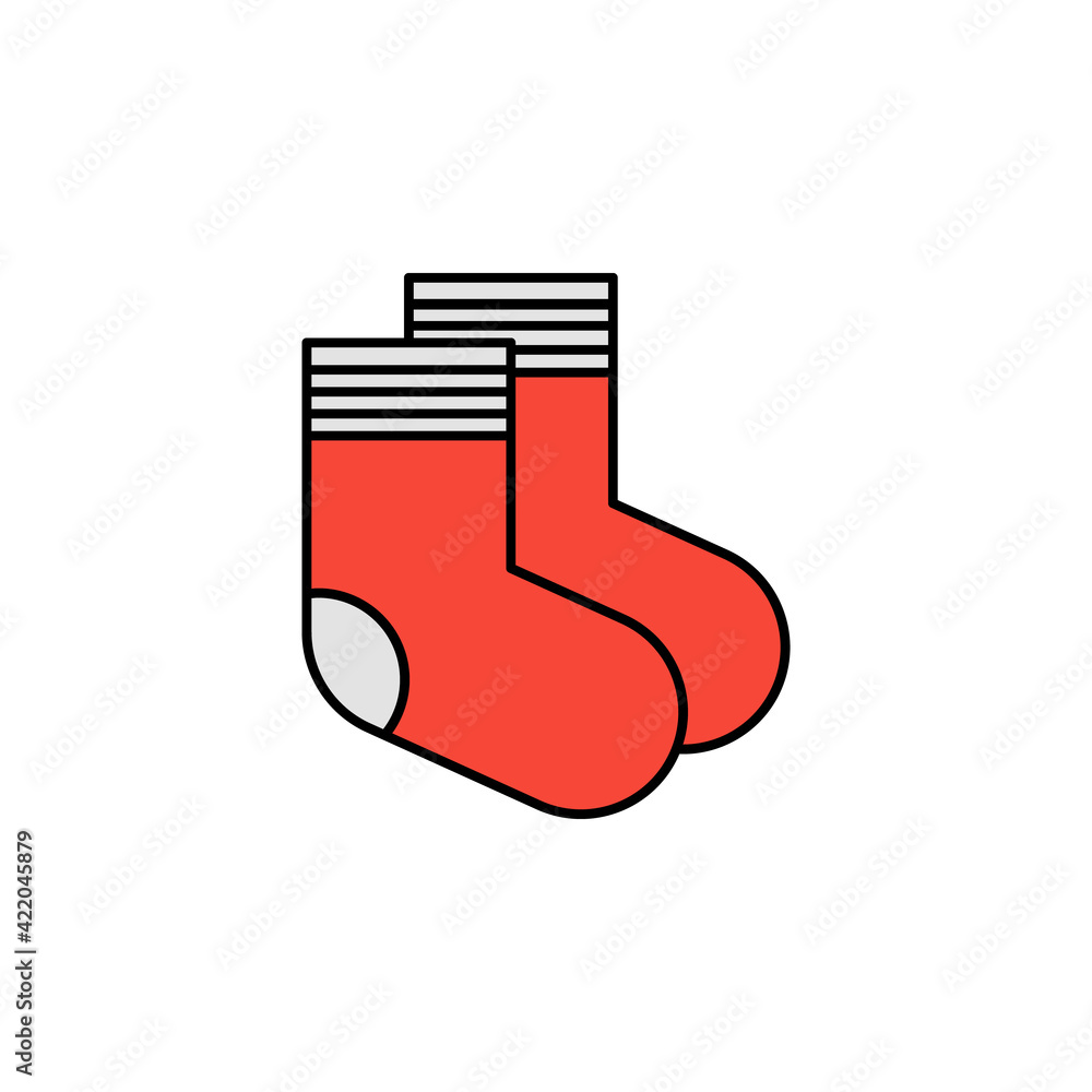 socks icon. Signs and symbols can be used for web, logo, mobile app, UI ...