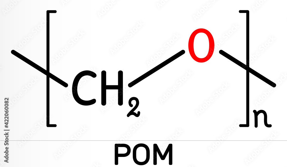 Stock-Illustration „Polyoxymethylene, POM, acetal, polyacetal ...