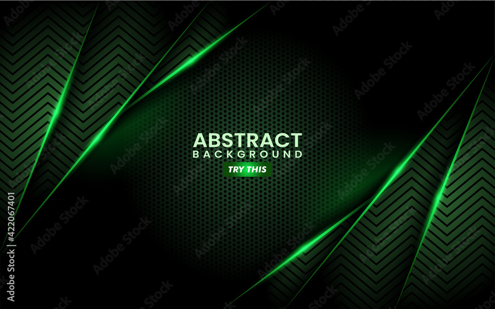 Abstract Green Background with Overlap Layer Textured Pattern Concept ...