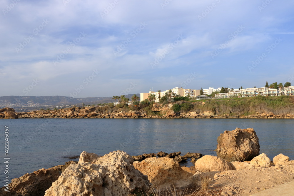 atlantica-mare-village-tourist-resort-in-paphos-in-cyprus-stock-photo