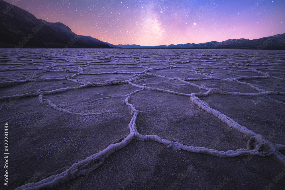 Stock-Foto „Beautiful, inspiring landscape and halite texture of the ...