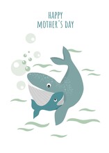 Happy Mother's Day Whale Free Stock Photo - Public Domain Pictures