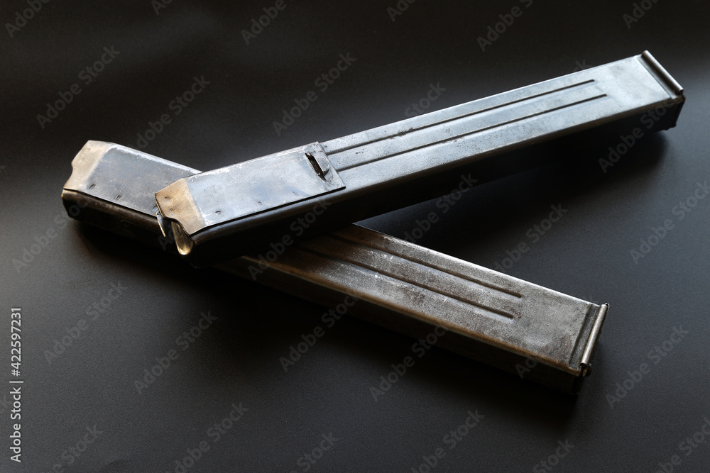 Vintage German machine gun box magazine Stock Photo | Adobe Stock