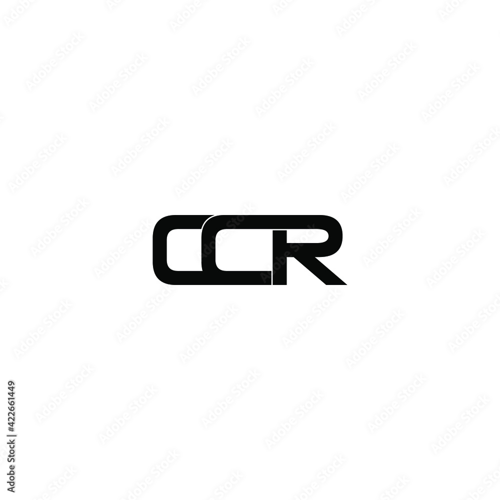 ccr letter original monogram logo design Stock Vector | Adobe Stock