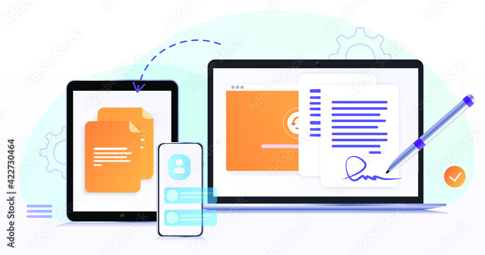 Concept web design, website page development. The working process ...
