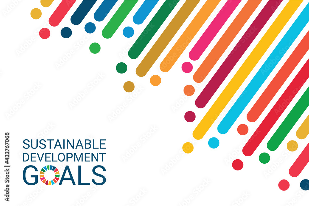 Sustainable Development Goals. Vector Illustration EPS. White ...