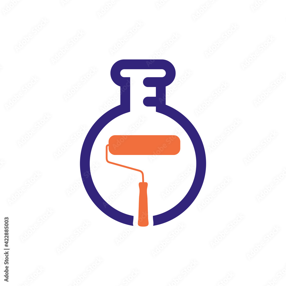 Paint lab logo design vector illustration, Creative Paint logo design ...