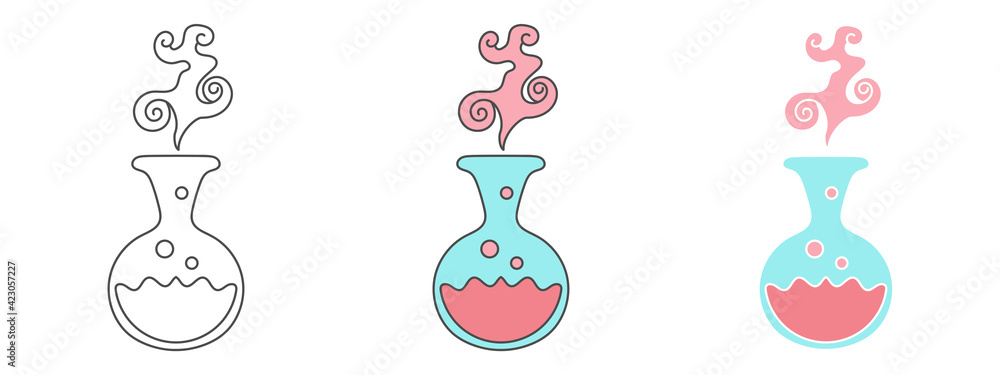 retort design vector. clipart cartoon illustration. black and white ...